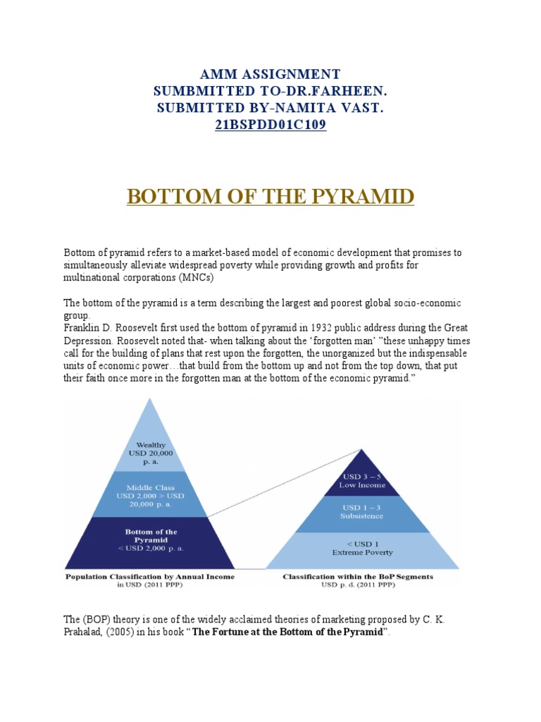 Bottom of Pyramid | PDF | Economies