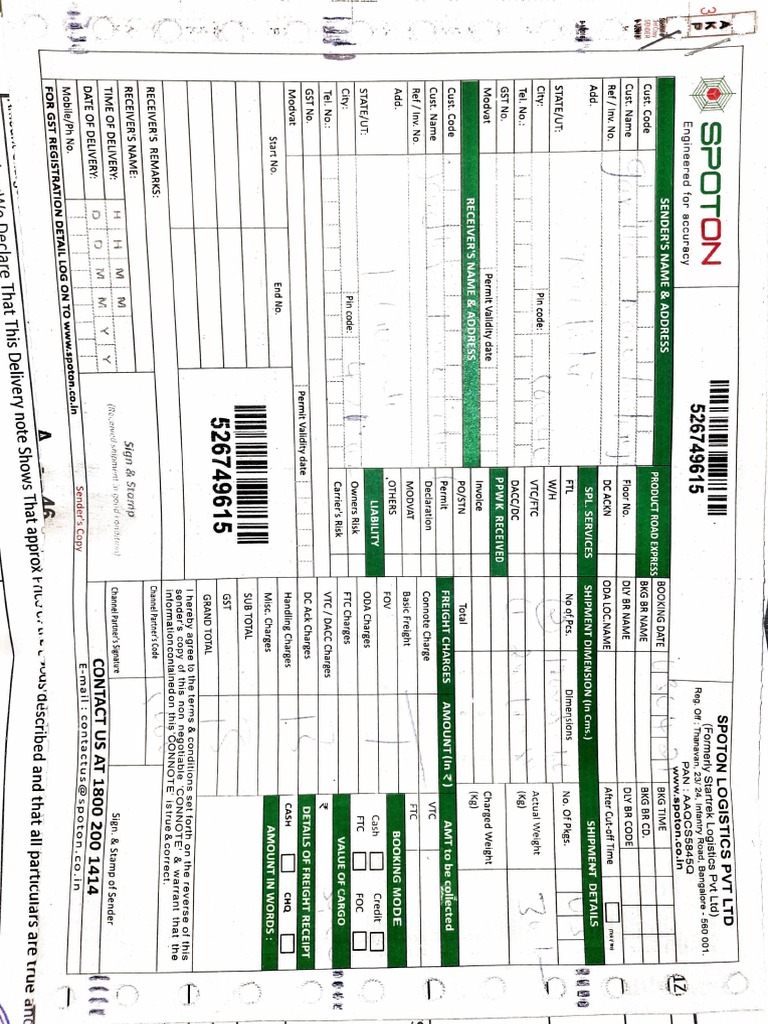 LR No. | Download Free PDF | Cargo | Consumer Goods
