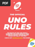 UNO Official Rules | PDF | Games Of Mental Skill | Playing Cards