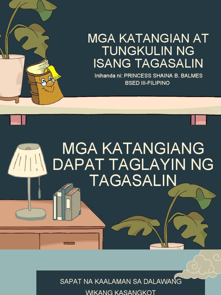 Katangian at Tungkulin NG Tagasalin-2 | PDF
