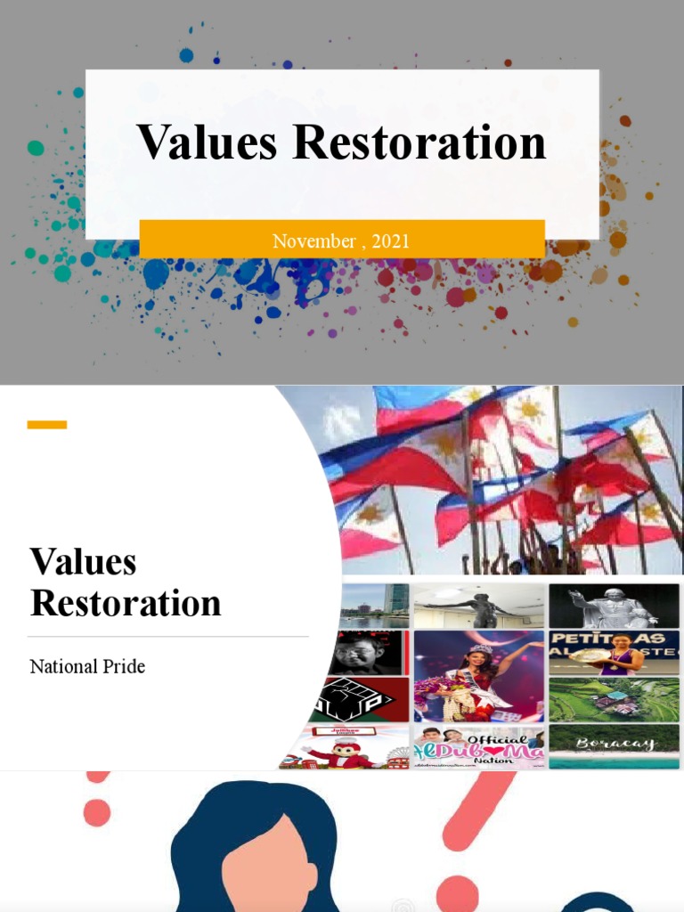 Values Restoration NATIONAL PRIDE | PDF | Social Science