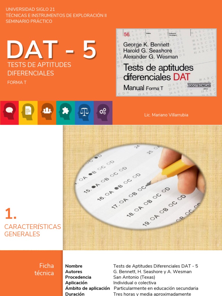 DAT 5 - Administración y Puntuación | PDF | Inteligencia | Ciencia ...