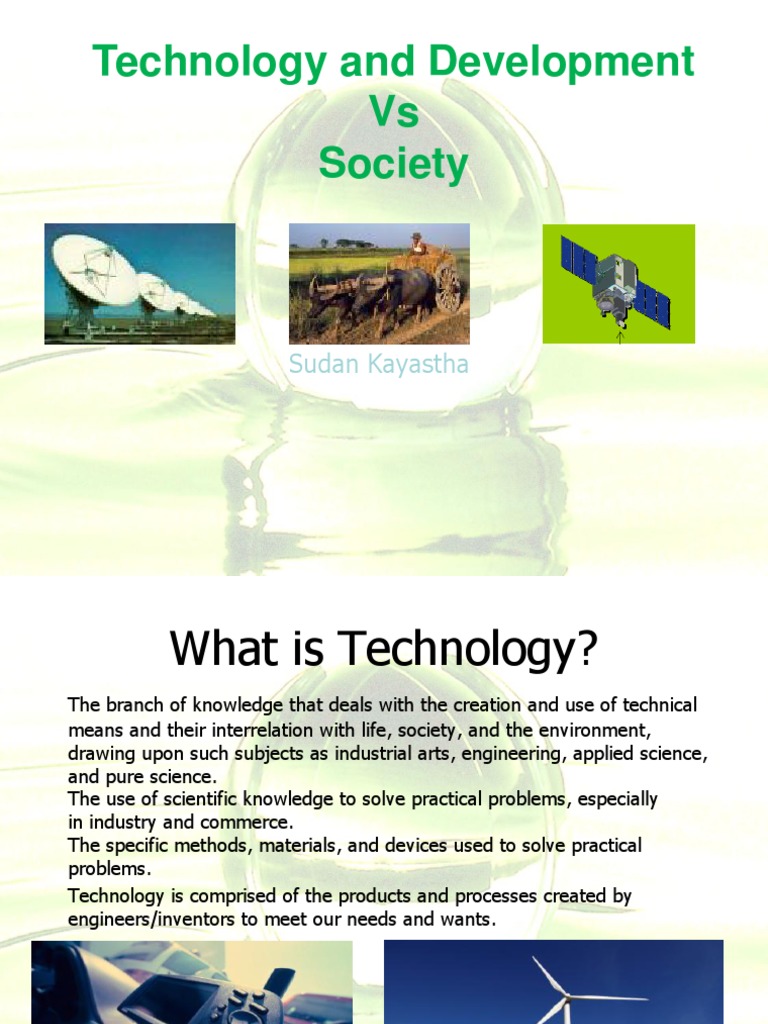 Chapter 1 Technology and Development | PDF | Appropriate Technology ...