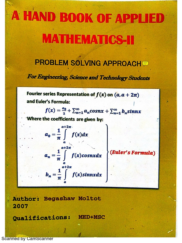 Applied Math - 2 Begashaw Moltot | PDF