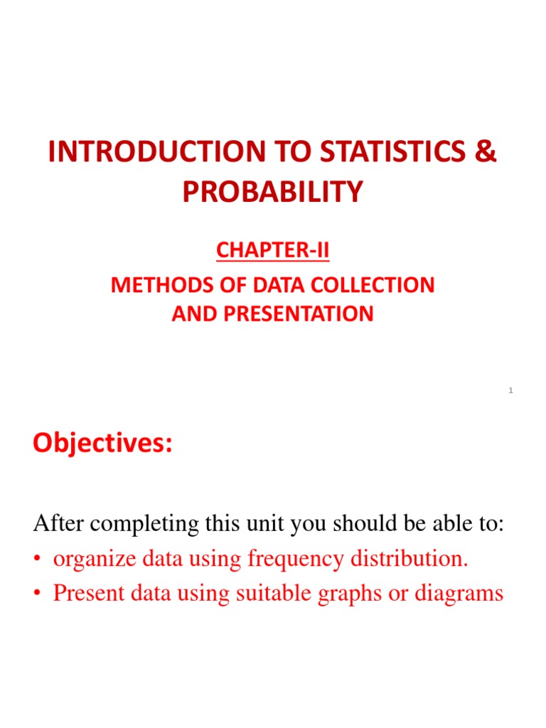 Statistics Chapter-II | PDF | Histogram | Pie Chart
