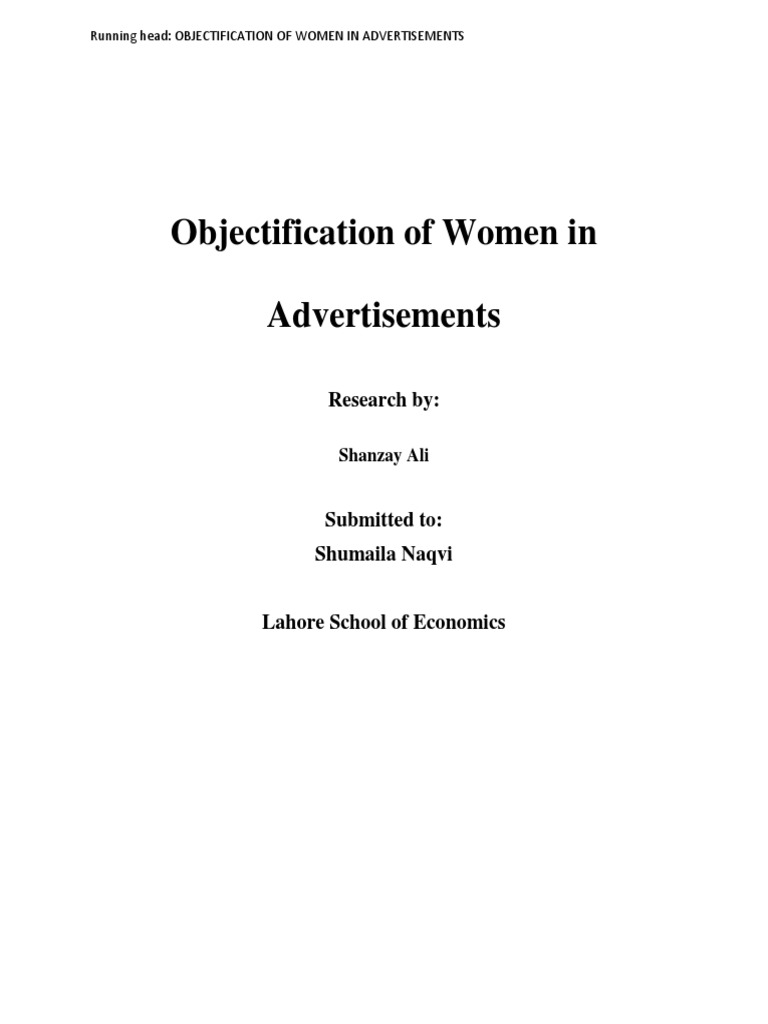 Objectification of Women | PDF | Social Media | Popular Culture & Media ...