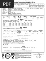 Sample MTC: Material Test Certificate | PDF | Screw | Manufactured Goods