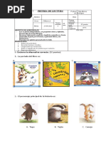 Evaluación Comprensión Lectora El Tigre y El Ratón 01 - 06 | PDF ...