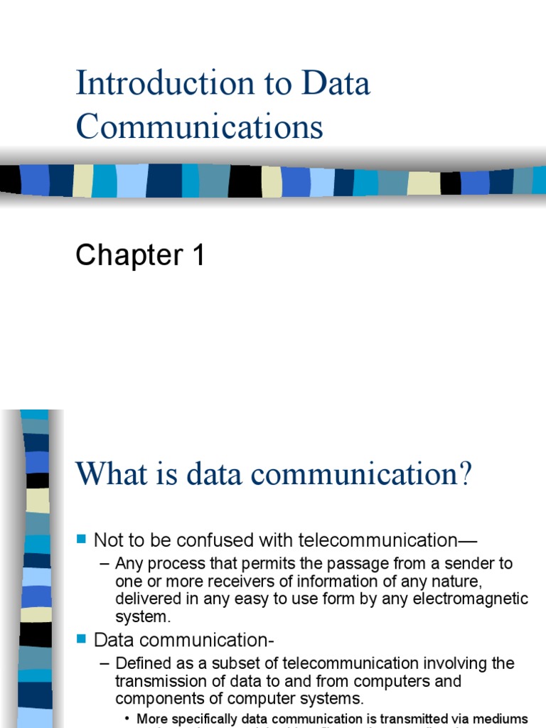 Introduction To Data Communications | PDF | Computer Network | Osi Model