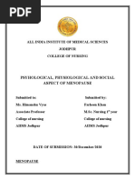 Greene Climacteric Scale for Menopause | PDF | Lifestyle