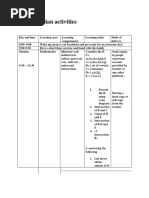 Sample Weekly Home Learning Plan Grade 7 Week 1 Quarter 1 August 24 ...