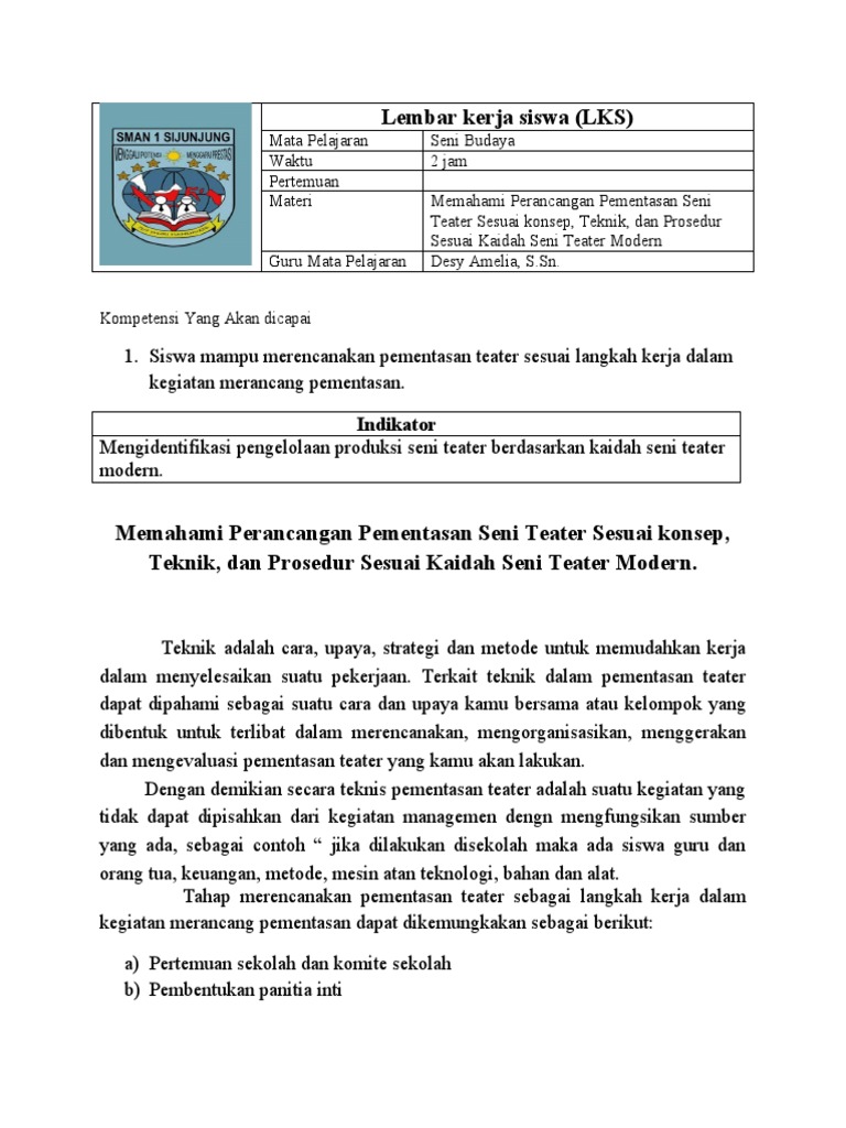 LKS Seni Budaya | PDF