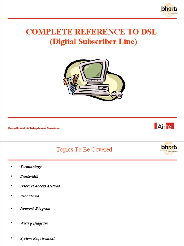 Complete Reference To DSL (Digital Subscriber Line) | PDF | Digital Subscriber Line | Computer ...