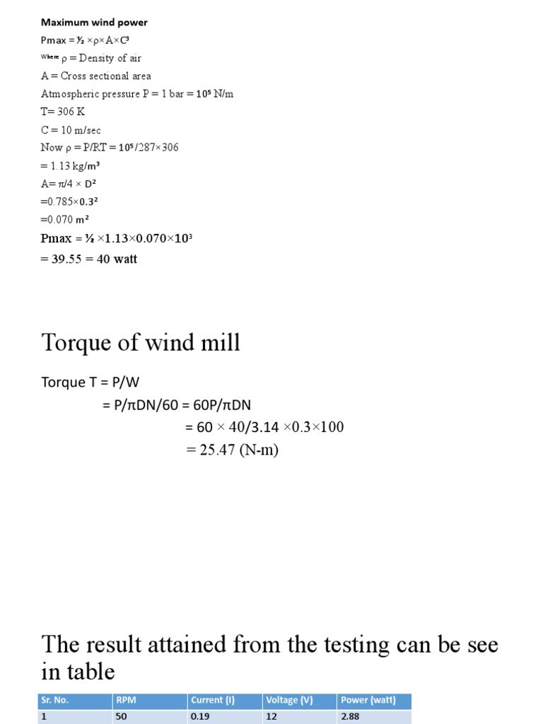 Wind Calculation | PDF