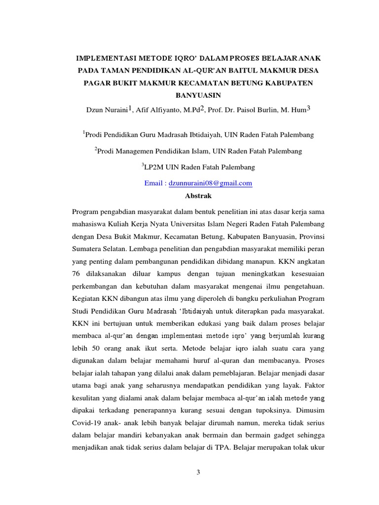 Artikel Dzun Nuraini (1930201219) | PDF