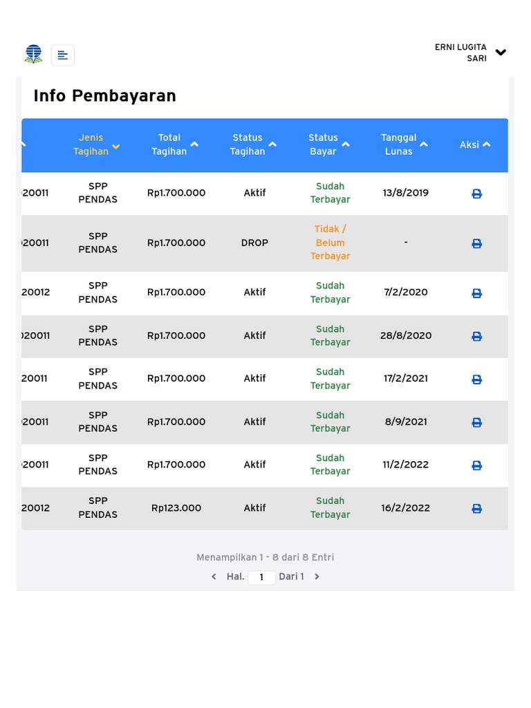 Https:/admisi-Sia Ut Ac Id/dashboard/pembayaran | PDF