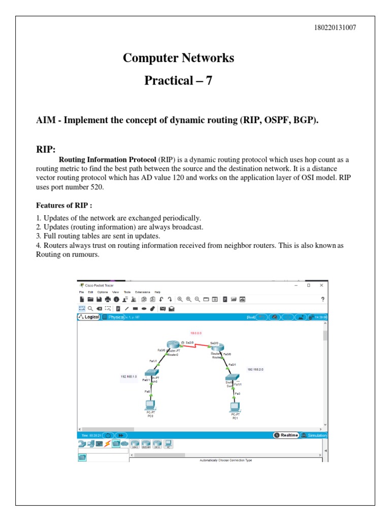 Experiment-07 | PDF | Routing | Computer Science