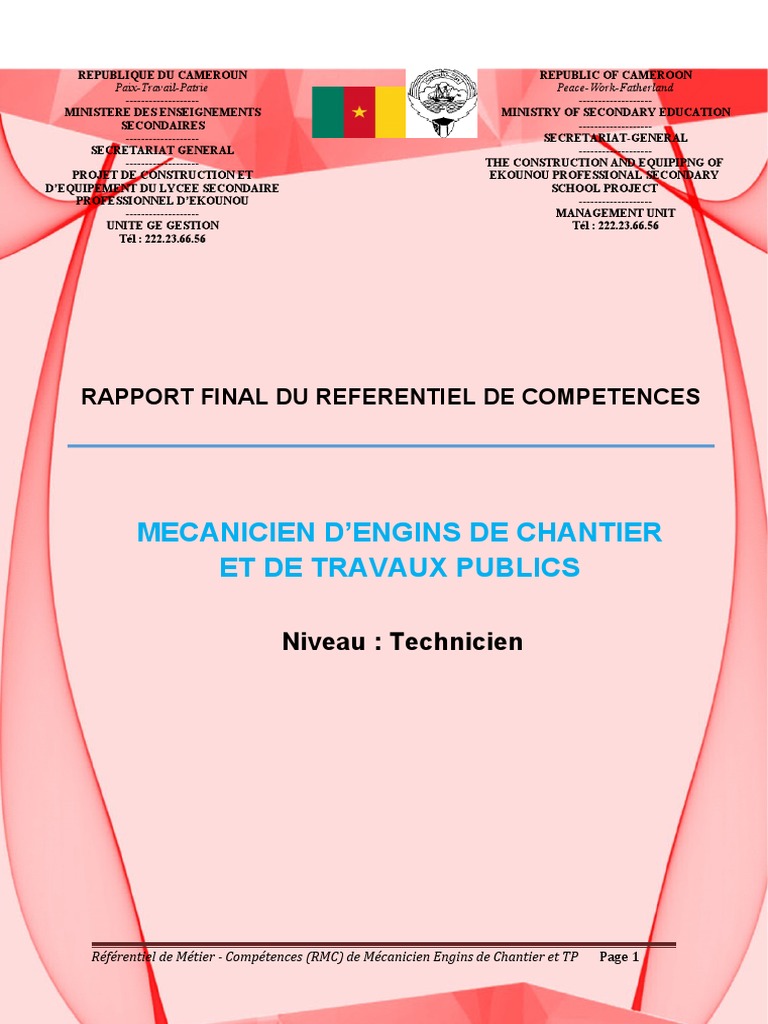 RMC Mecanicien D'engins de Chantier Et TP | PDF | Pédagogie | Sécurité