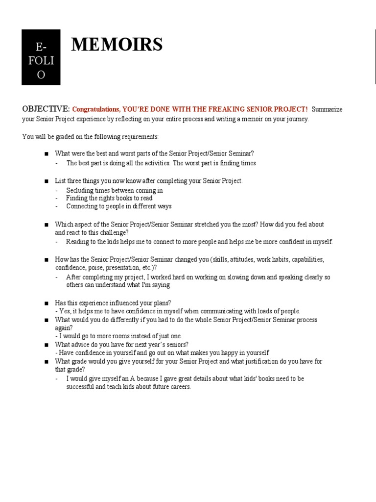 Memoirs | PDF | Career & Growth