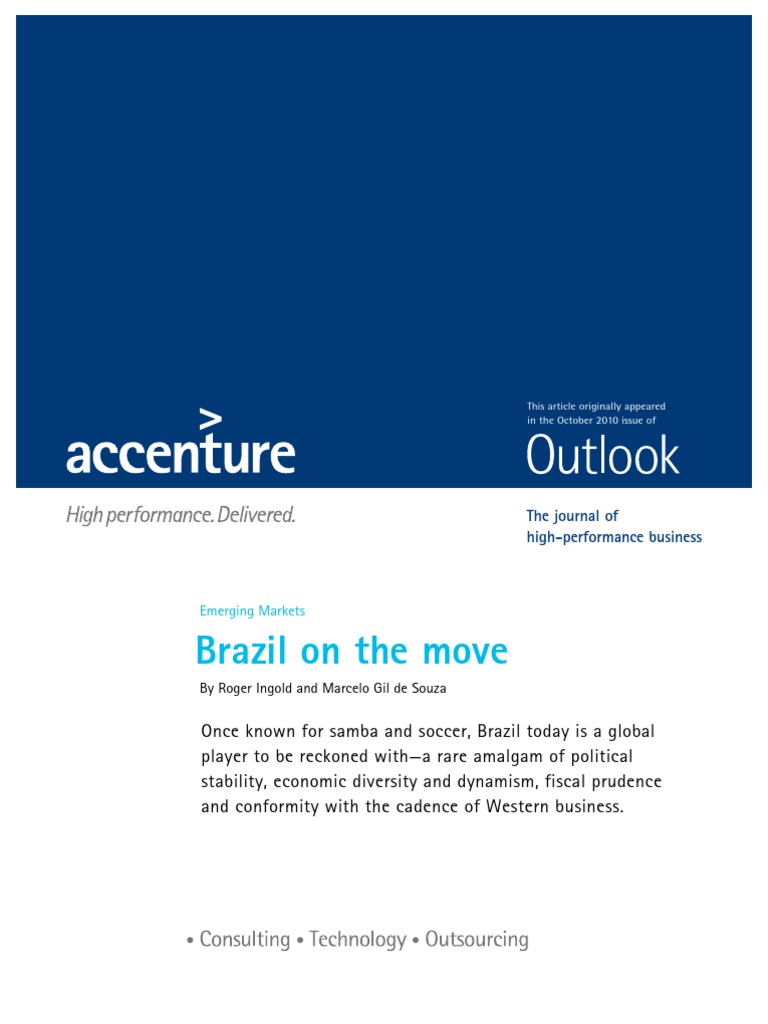 Accenture Outlook Brazil On The Move | PDF | Brazil | Economic Growth
