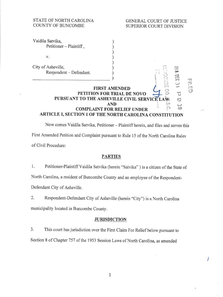Satvika - First Amended Complaint | PDF