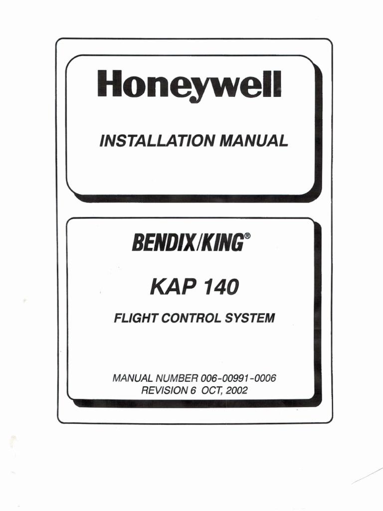 Kap140 Installation Manual | PDF | Aircraft Flight Control System ...