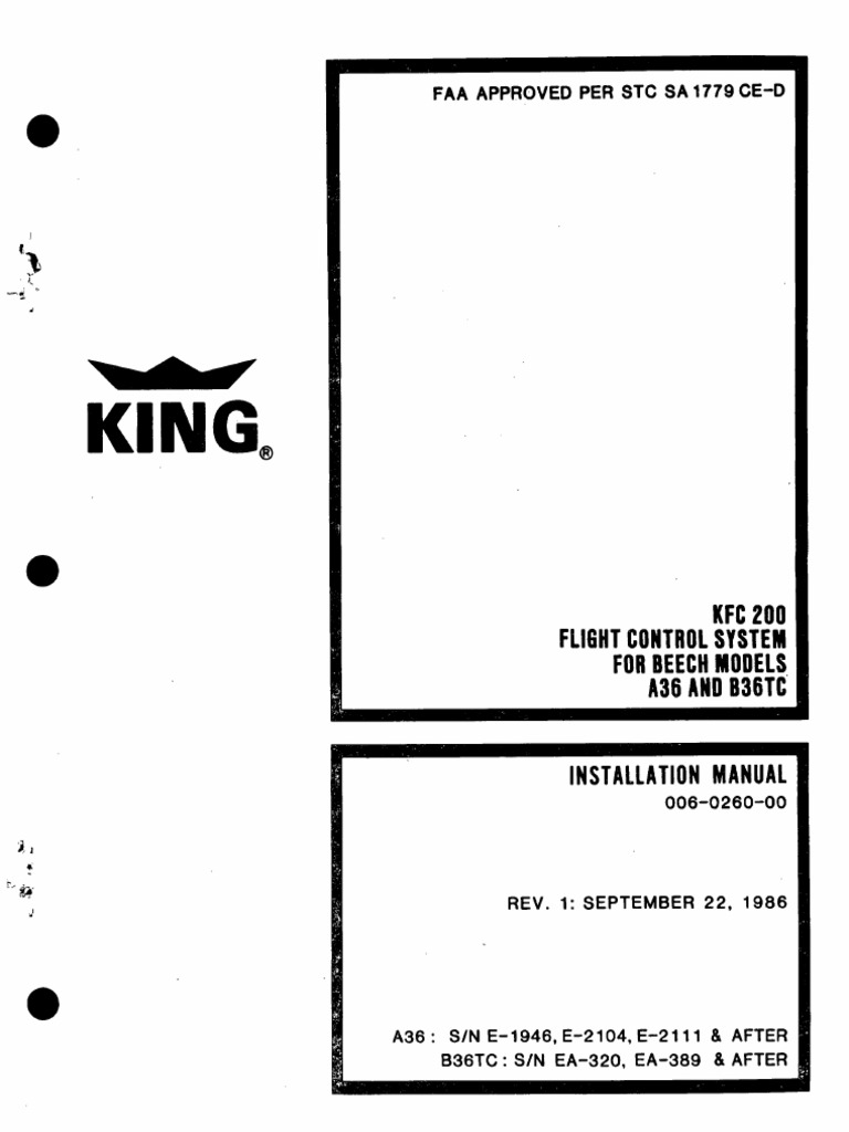 KFC 200 Install MM A36 and B36TC | PDF