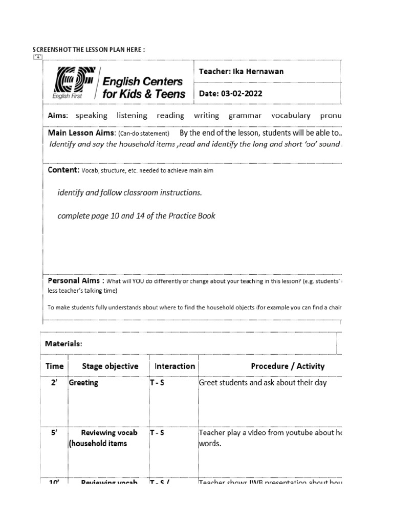 Post Observation Reflection | PDF | Lesson Plan | Teachers