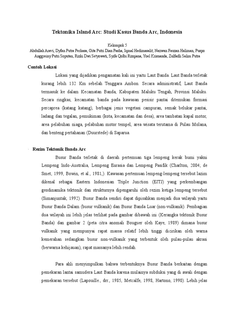 Kelompok 5 Island Arc Paper | PDF