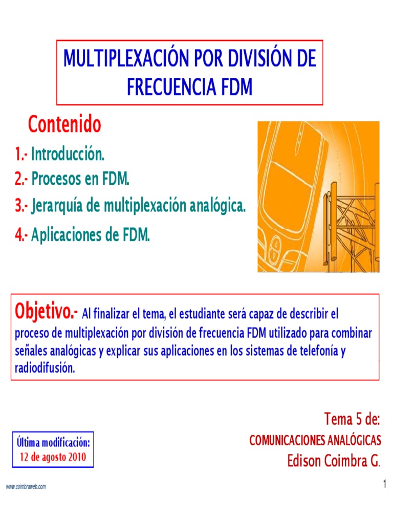 TODO | PDF | Multiplexación por división de frecuencia ortogonal | Modulación de frecuencia