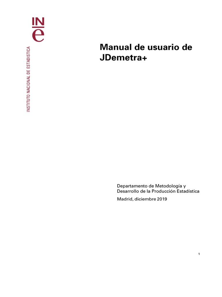Manual Jdemetra | PDF | Ventana (informática) | Archivo de computadora