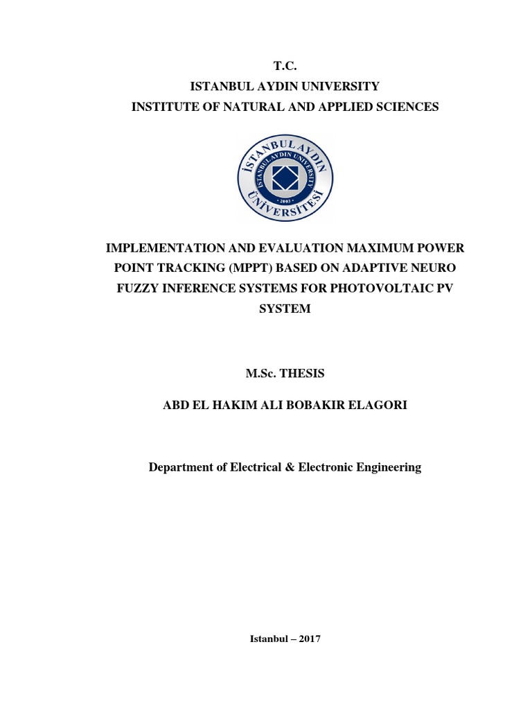 Implementation And Evaluation Maximum Power Point Tracking Mppt Based On Adaptive Neuro Fuzzy 