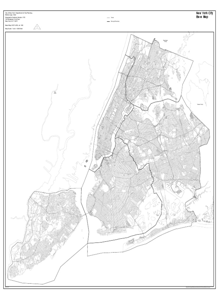 New York City Base Map: Street Borough Boundary | PDF