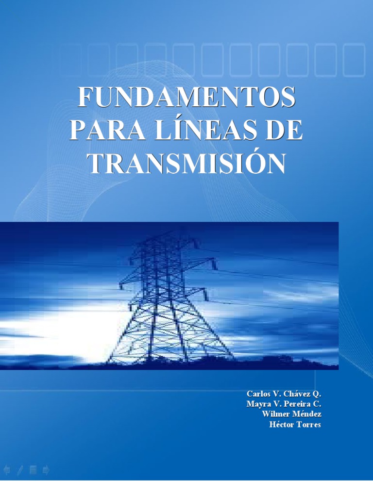 Fundamentos de Líneas de Transmisión | PDF | Transmisión de energía ...