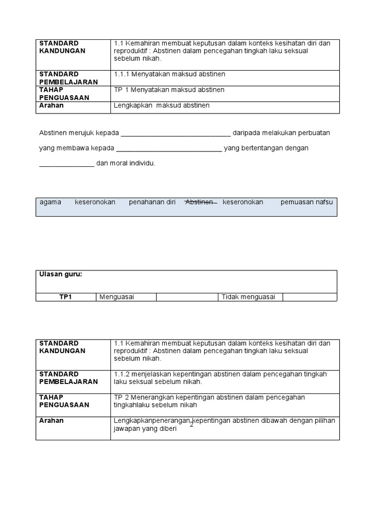 Kepentingan Abstinen Sebelum Nikah | PDF | Pengembangan Diri | Karier ...