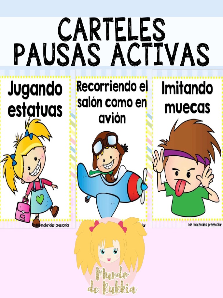Pausas Activas para Niños Recopilado Por Mundo de Rukkia | PDF