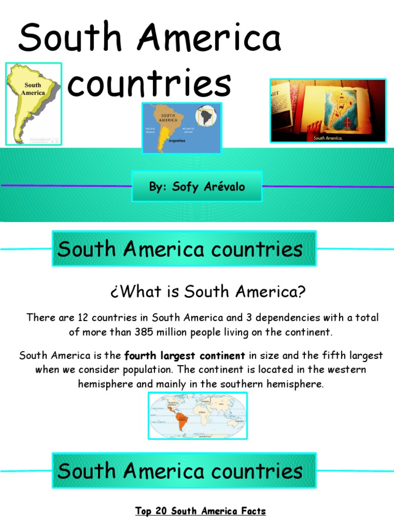 South America Countries | PDF | South America | Bolivia