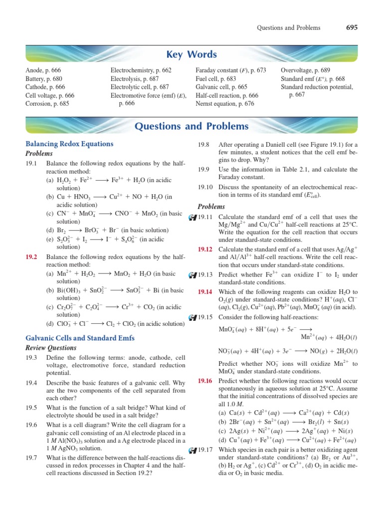 Key Words: Balancing Redox Equations | Download Free PDF ...