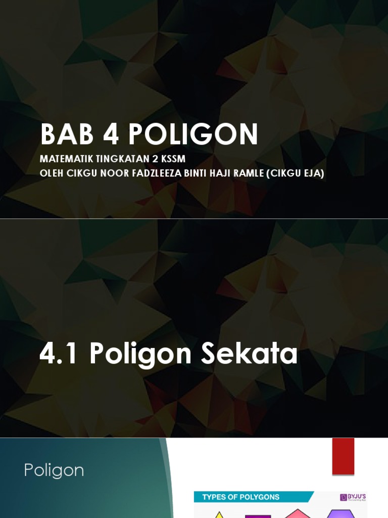 MT T2 KSSM Bab 4 Poligon | PDF