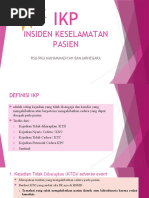 Ppt. INSIDEN KESELAMATAN PASIEN (IKP) | PDF