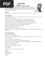 Resume of Senator Ferdinand - Bongbong - R. Marcos, Jr. - Senate of The ...