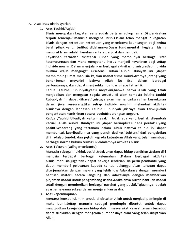 CBR Bisnis Syariah | PDF