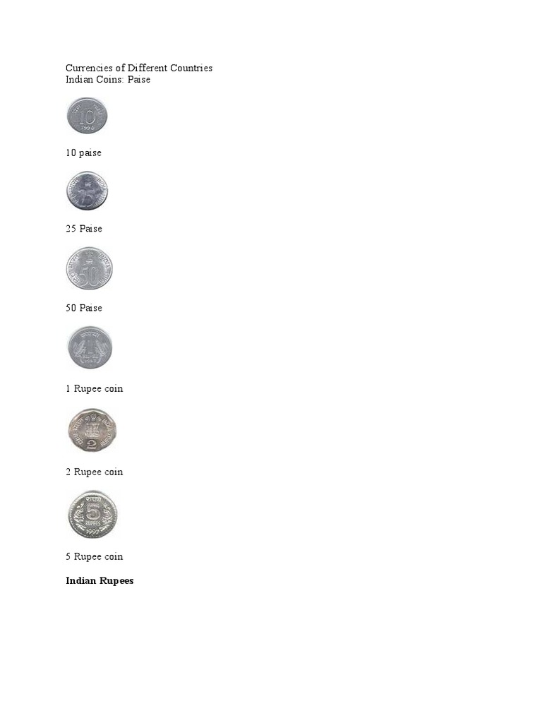 Currency Notes and Coins Worldwide | PDF