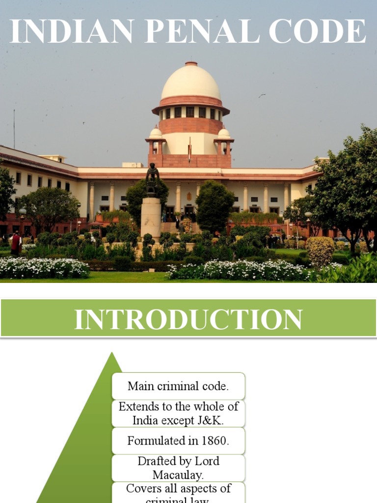 Indian Penal Code | PDF | Crimes | Crime & Violence