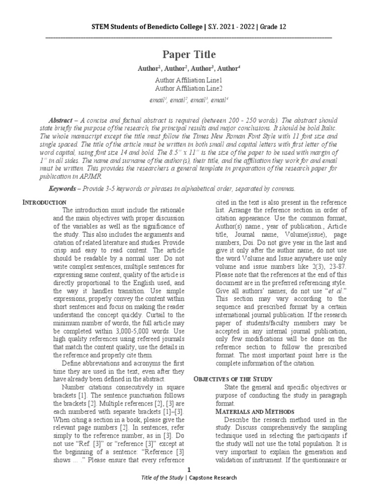 IMRAD Research (FORMAT) | Download Free PDF | Citation | Academic Journal