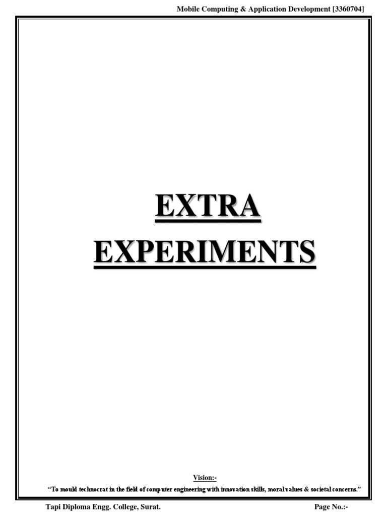 Mca File Extra | PDF | Android (Operating System) | Application Software