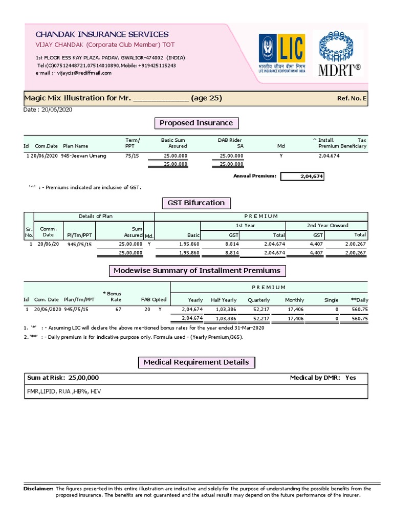 Magic Mix Illustration: An Analysis of Life Insurance Benefits and ...