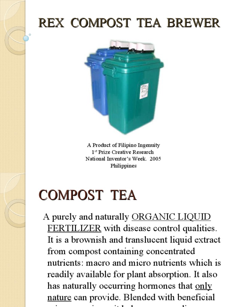 BSWM-OfPP Vermitea Brewing Presentation | PDF | Compost | Fertilizer