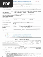 Nawasa Application Form | PDF | Affidavit | Tap (Valve)