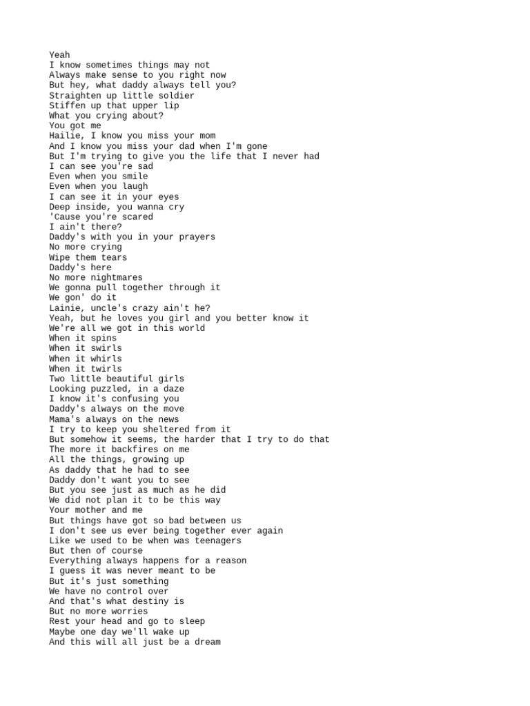 Mockingbird Lyrics by Eminem | PDF